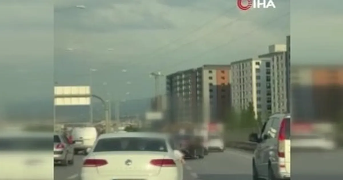 Bursa'da düğün konvoyunda tehlikeli yolculuk! - Bursa Hakimiyet
