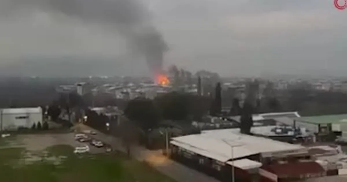 Bursa'da palet fabrikasında yangın: Söndürme çalışmaları sürüyor ...